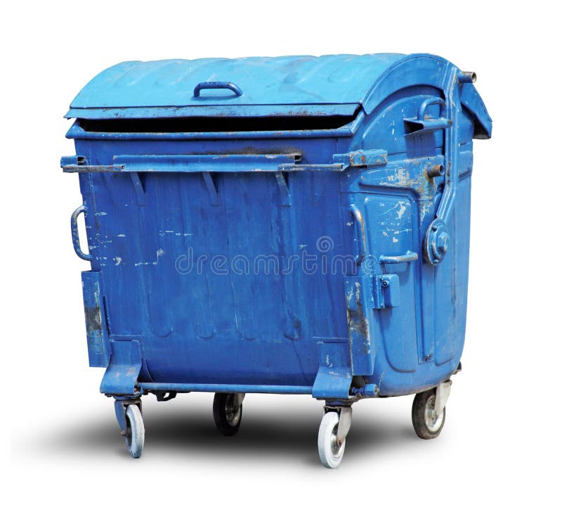 Old Metal Garbage Container Stock Photo - Image of aged, dirty: 13073540