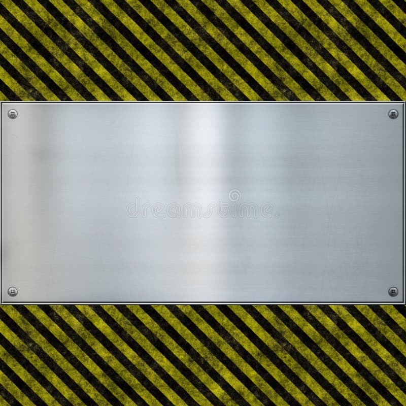 Old Metal Hazard Background Stock Vector - Illustration of dirty, steel ...