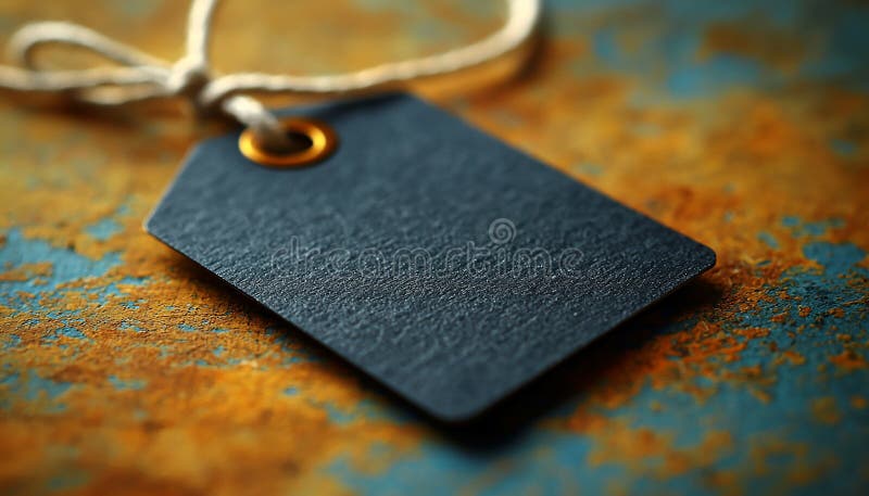 Old Metal Label on Rusty Steel Table Surface Generated by AI Stock ...