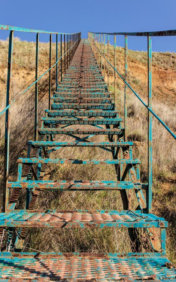 Old metal ladder stock photo. Image of outdoors, danger - 69147568