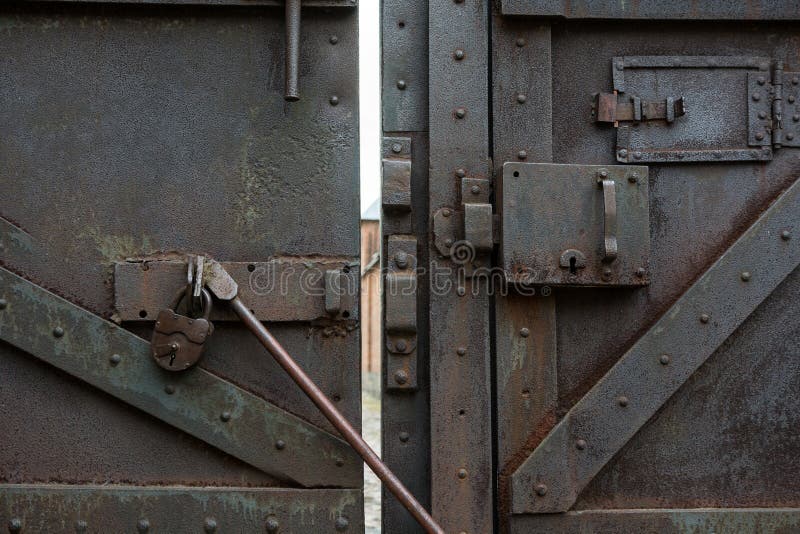 Old Metal Lock Latch and Bar Stock Image - Image of aged, gate: 108966561