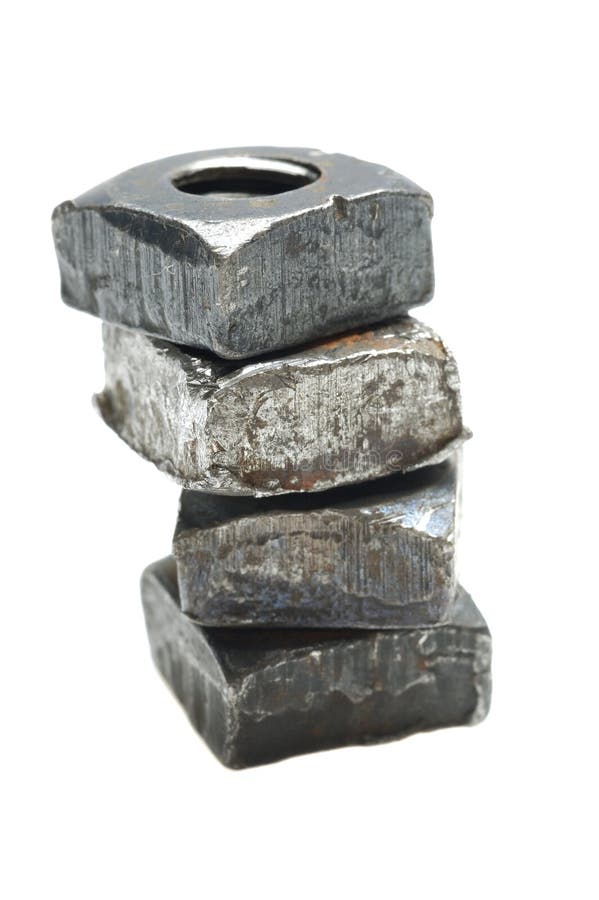 Old Metal Machine Nuts stock photo. Image of loops, socket - 1898138