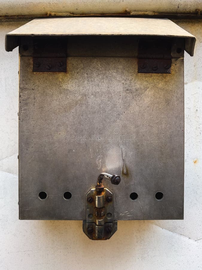 Old metal mailbox stock photo. Image of metal, metallic - 244469080