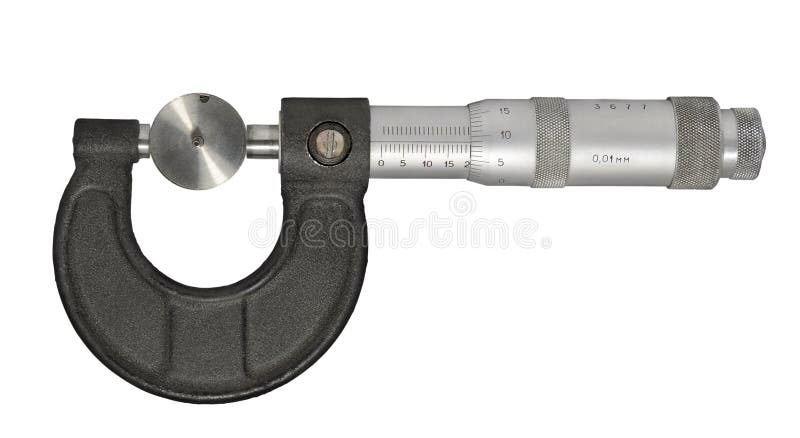 Old metal micrometer stock photo. Image of precise, diameter - 364345946