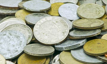 Old metal money stock image. Image of place, romanian - 20440859