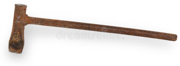 Old metal pickaxe stock image. Image of hand, happy, industrial - 51735883