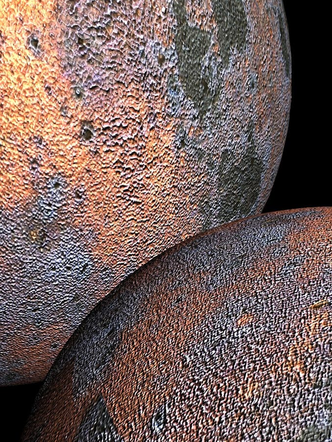 Old metal planets 6 stock image. Image of discover, fiction - 1977373