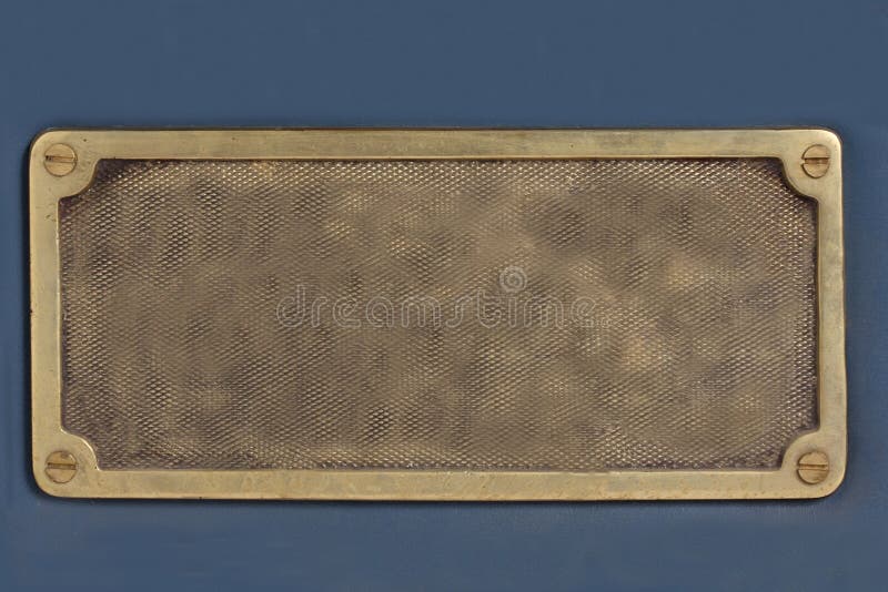 Old metal plate stock photo. Image of isolated, notice - 10400262