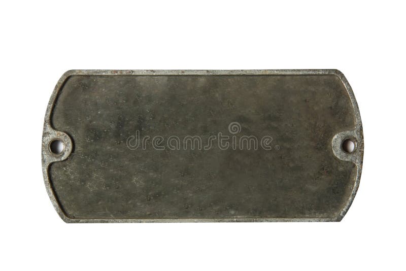 Old metal plate stock photo. Image of isolated, plaque - 10400288