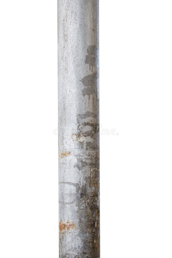 Dented Metal Pole