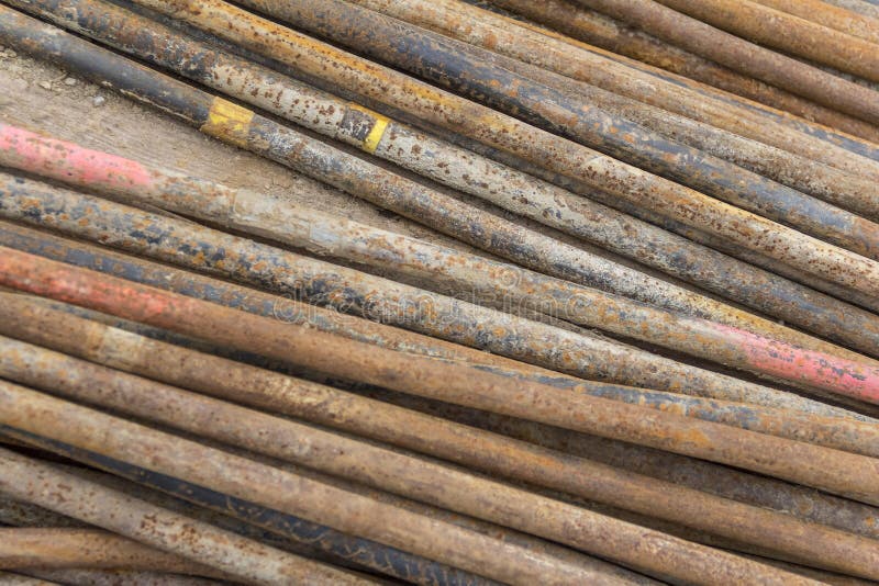 Old metal posts stock photo. Image of construction, building - 113498188