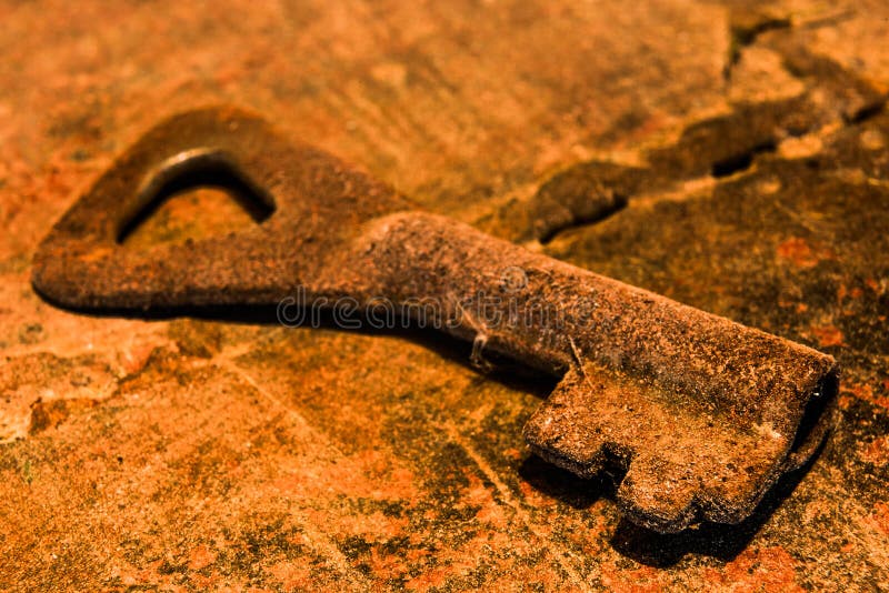 Old Metal Rusty Key is Close Stock Photo - Image of house, metallic ...