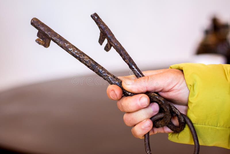 Six old rusty keys stock image. Image of door, grey - 115472237