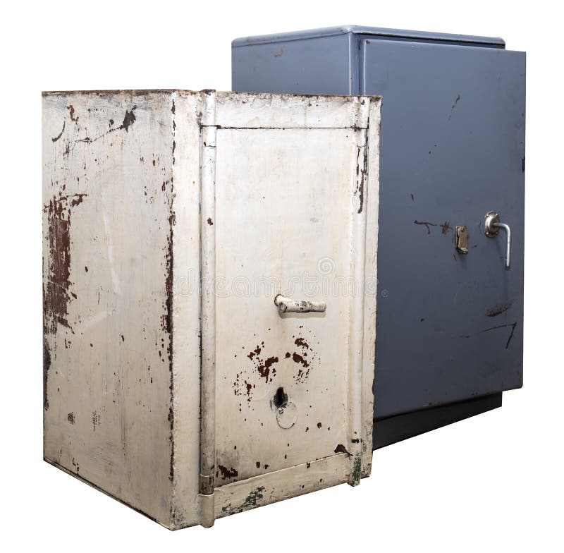 Old Metal Safe, Fireproof Document Cabinet Stock Image - Image of metal ...