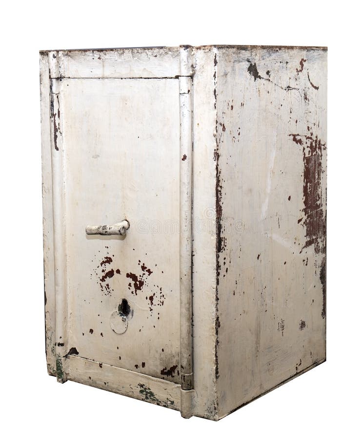 Old Metal Safe, Fireproof Document Cabinet Stock Photo - Image of code ...