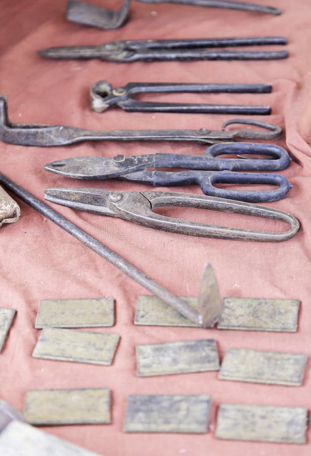 Old metal scissors stock photo. Image of open, antique - 50595652