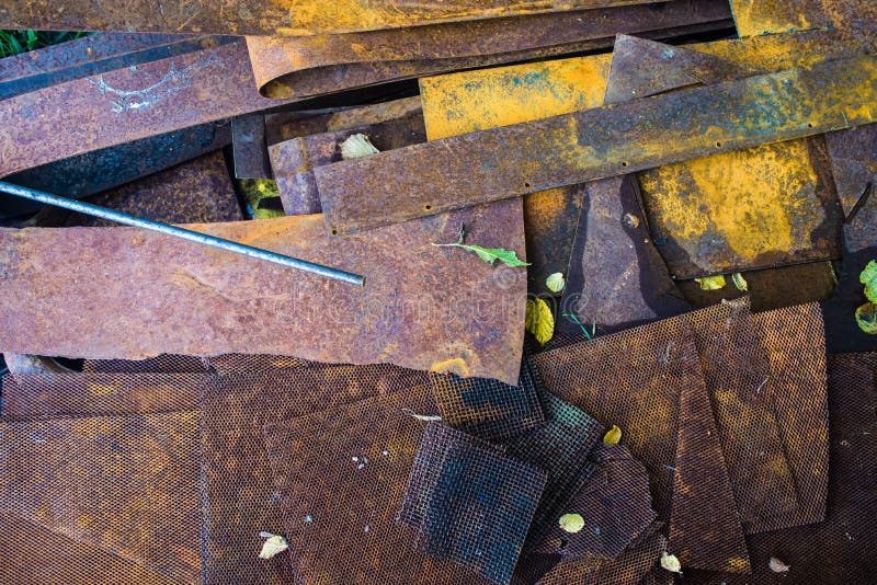 Old Metal Scrap on Scrap-heap Stock Photo - Image of color, chromes ...