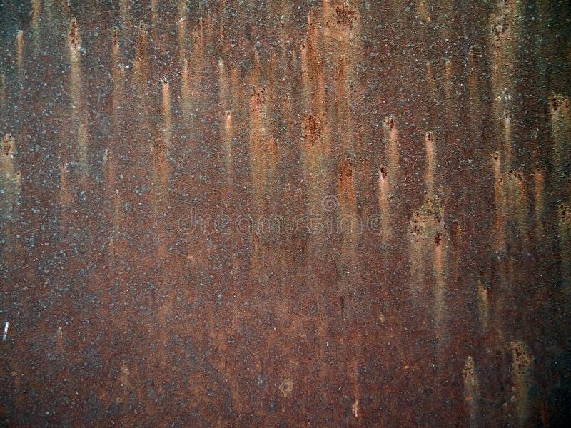 Old Metal Sheet Covered with a Thick Layer of Rust Stock Image - Image ...