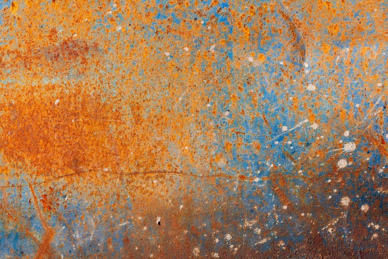 Old Metal Sheet. Old Blue Paint on a Metal Surface Stock Image - Image ...
