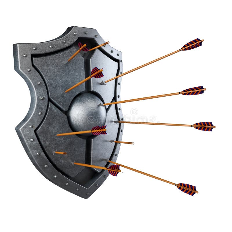 Metal Shield Arrows Stock Illustrations – 367 Metal Shield Arrows Stock ...