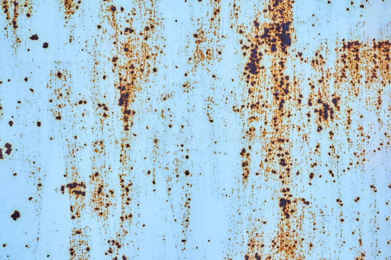 Old Metal Shield Painted Blue Paint with Rust Stock Image - Image of ...