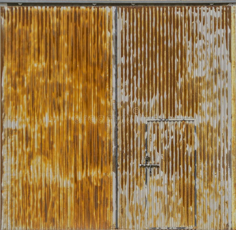 Old Metal Ship Gate in a Rural Town. Stock Image - Image of terminal ...