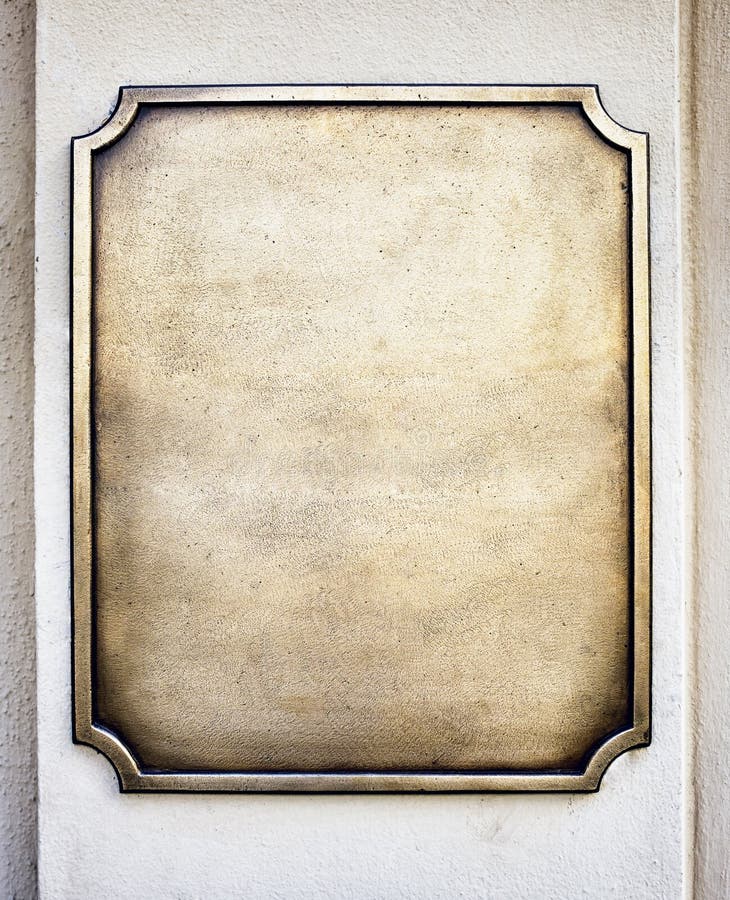 Old metal sign stock photo. Image of bronze, front, metal - 35187056