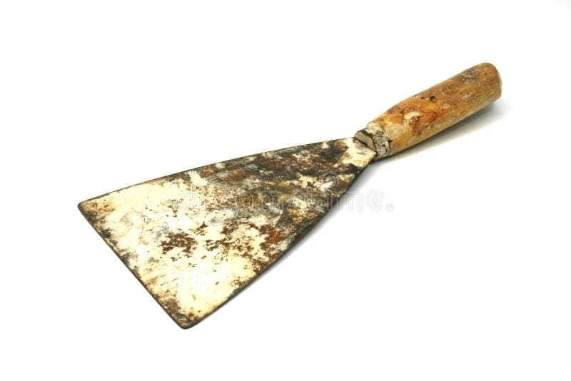 Rusty Dirty Spatula Scraper Tool Stock Image - Image of builder ...