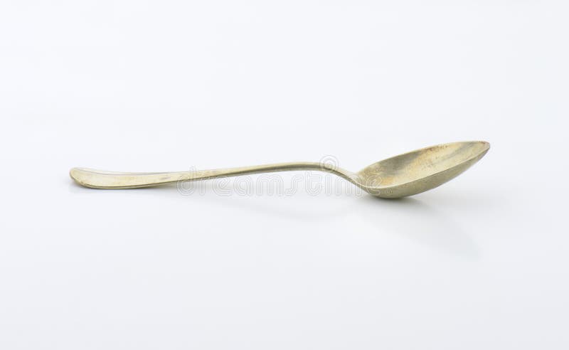 Old metal spoon stock photo. Image of deep, plain, eating - 58187074