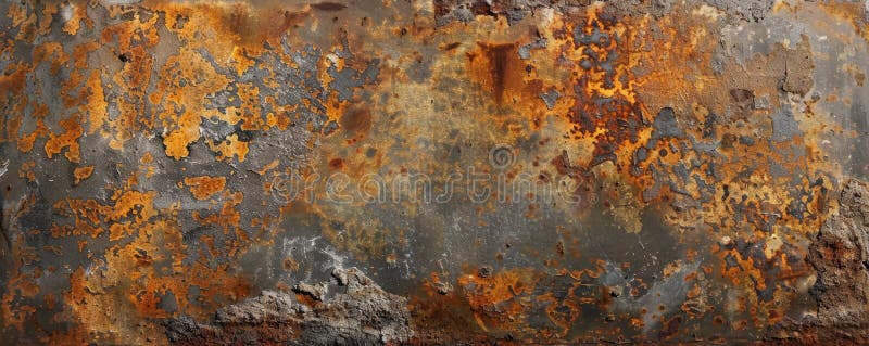 An Old Metal Surface with a Mix of Corrosion and Weathered Textures ...