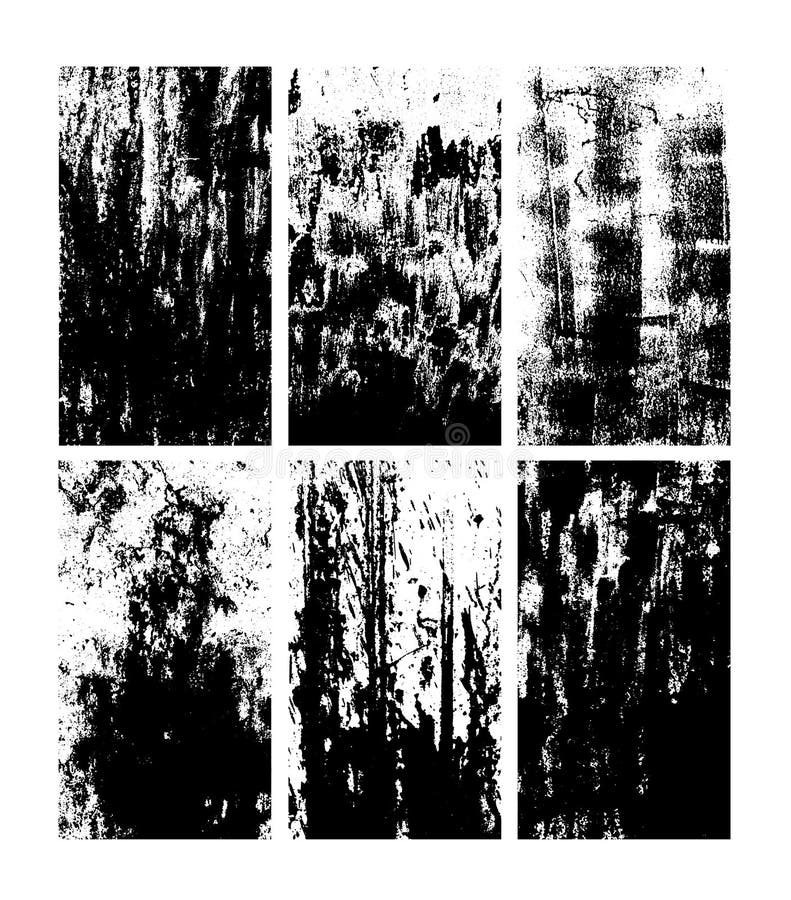 Old Metal Surface Weathered Grudge Textures Set Stock Vector ...