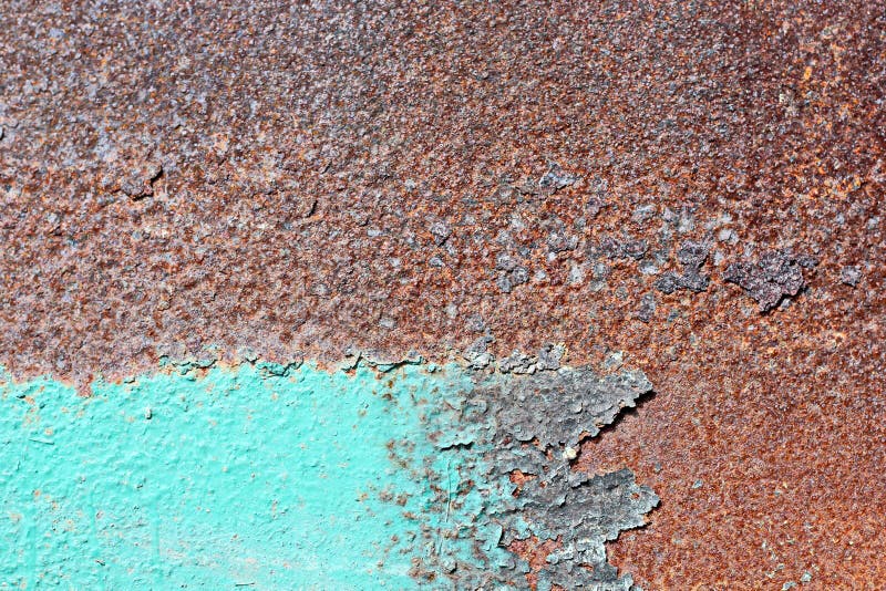 Old Metal Surfaces Covered with Rust and Paint Residue. Rust Patterns ...
