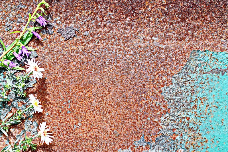 Old Metal Surfaces Covered with Rust and Paint Residue. Rust Patterns ...