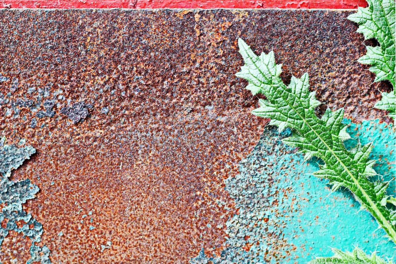 Old Metal Surfaces Covered with Rust and Paint Residue. Rust Patterns ...