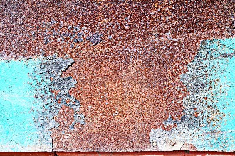 Old Metal Surfaces Covered with Rust and Paint Residue. Rust Patterns ...