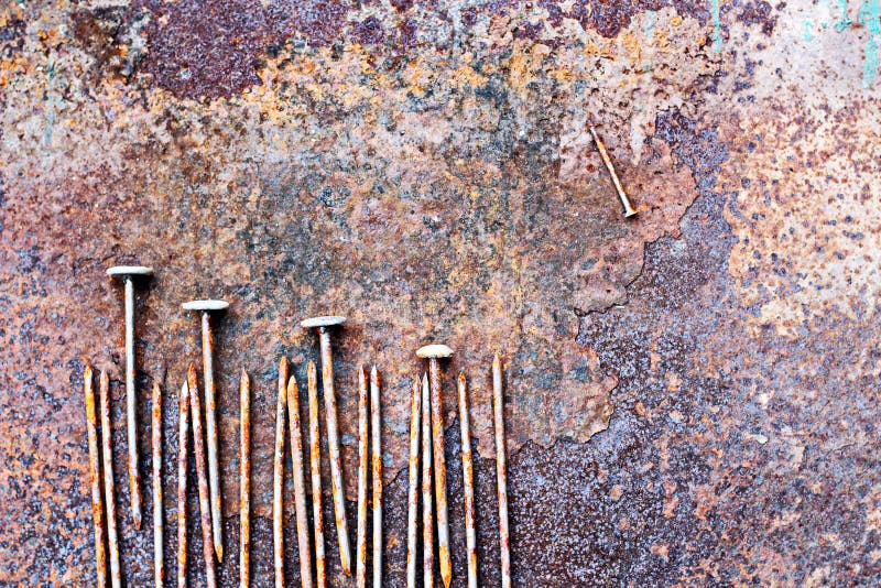Old Metal Surfaces Covered with Rust and Paint Residue. Rust Patterns ...