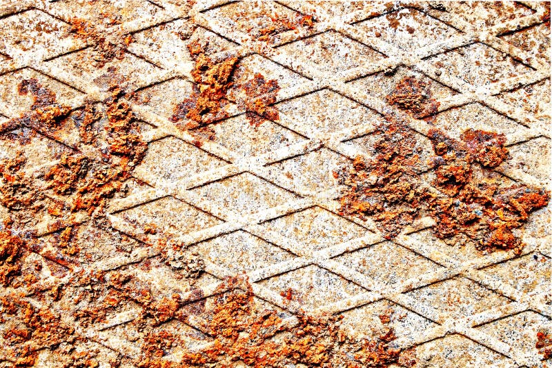 Old Metal Surfaces Covered with Rust and Paint Residue. Rust Patterns ...