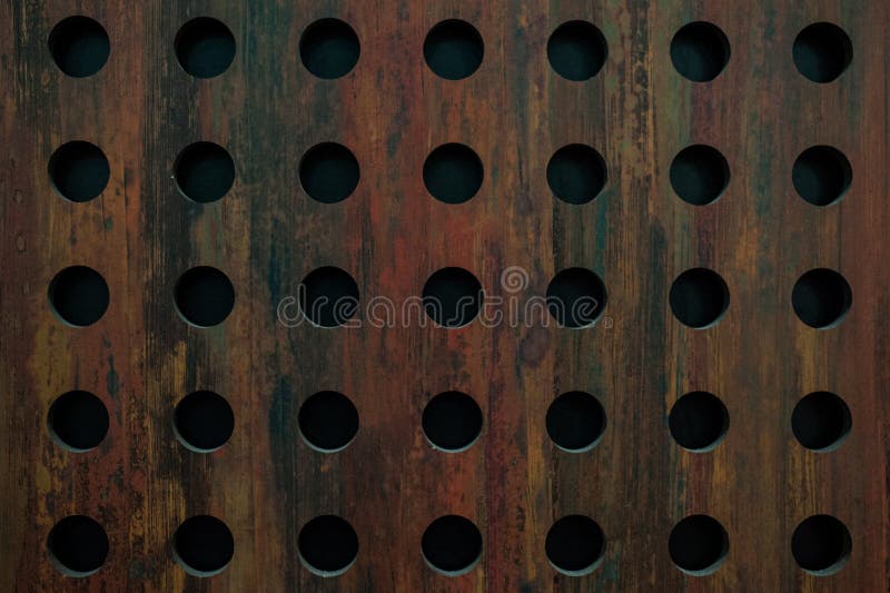 Old Metal Texture with Round Holes Stock Photo - Image of irregular ...