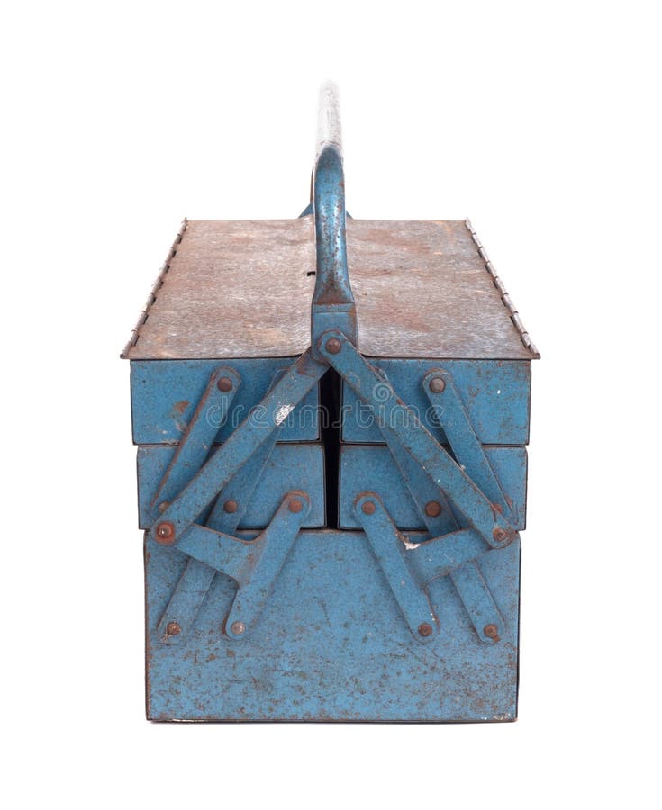 Old metal toolbox stock photo. Image of metal, isolated - 139352204