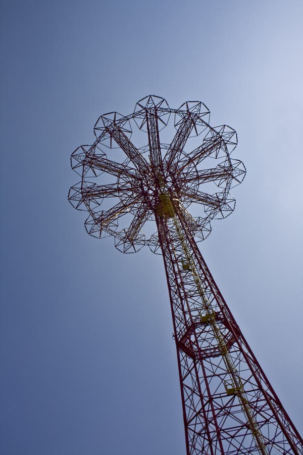 Metal Tower Viewer Installed Near Sea, Space for Text. Mounted ...