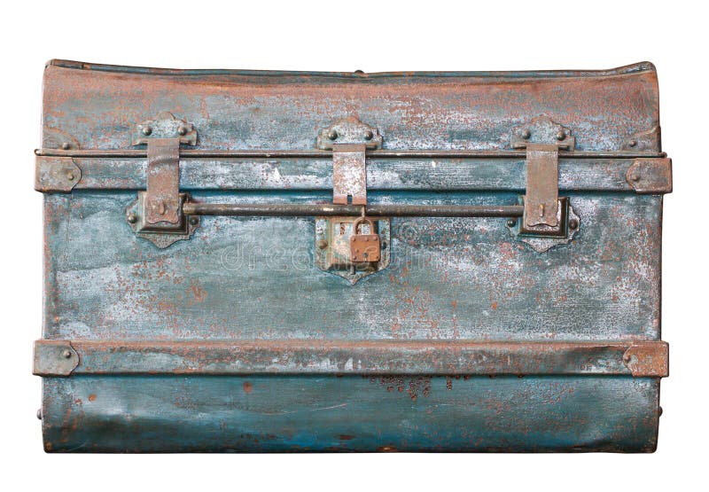 Old metal treasure chest stock photo. Image of heavy - 34875450