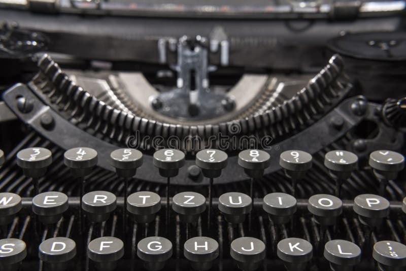 Old metal typewriter stock photo. Image of obsolete, machine - 95931308