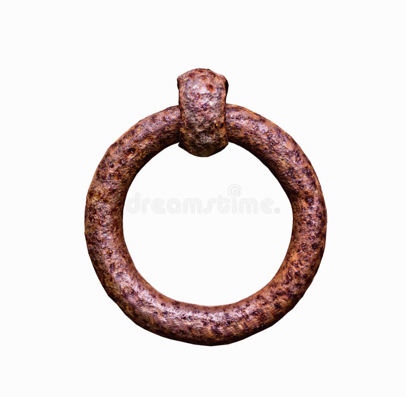 Old Rusty Ring Fixed in a Stone Brick Wall Stock Photo - Image of ...