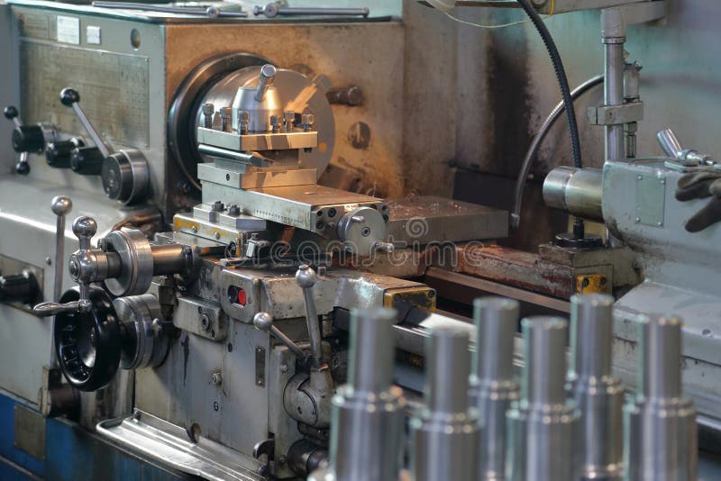 Old metalworking machine stock image. Image of retro - 119323031