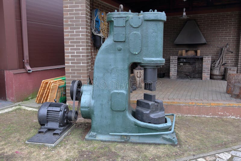 Old metalworking machine stock image. Image of massive - 141315511