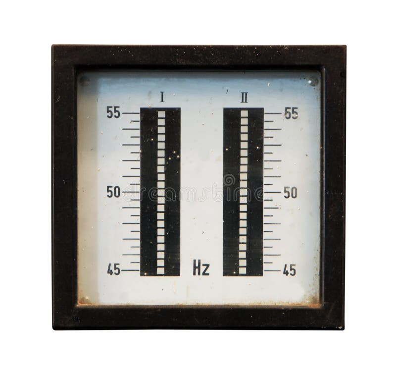 Old Meter Isolated on a White Background Stock Image - Image of ...