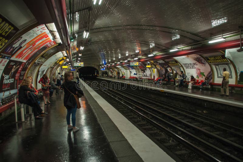 Old Metro Underground Station Masonry Rail Editorial Stock Photo ...