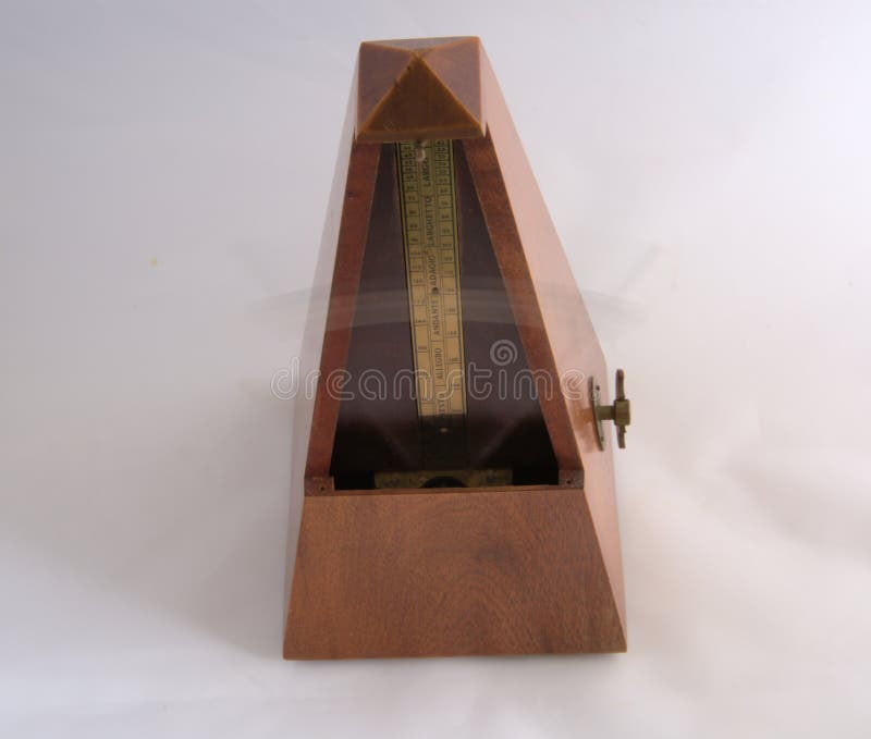 Old Metronome Witth Pendulum Swinging Stock Image - Image of tempo ...