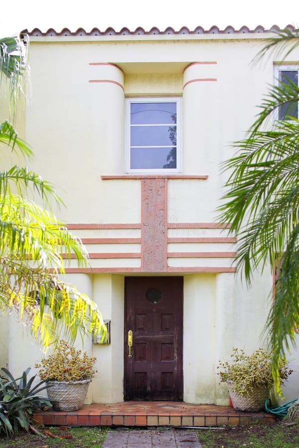 Old Miami Beach house stock image. Image of generic, house - 47435497