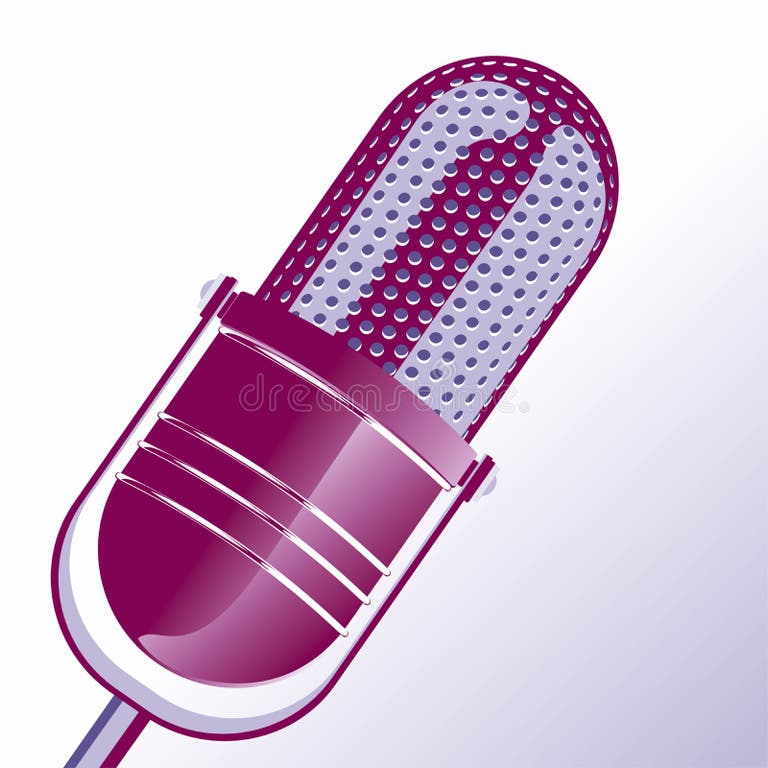 Violet Microphone Stock Illustrations – 1,211 Violet Microphone Stock ...
